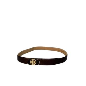 Dior Pre-owned CD Logo Belt - - Pre-owned - Damen - Braun - ONE SIZE