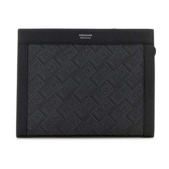 Ferragamo Homme, Accessoires, Noir, Taille: ONE Size Pouch
