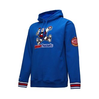 Mitchell & Ness Denver Nuggets Vintage Logo Fleece Hoodie - - Sweatshirts & Hoodies - Herren - Blau - XS