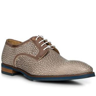 Rosso E Nero Herren Derby grau Leder