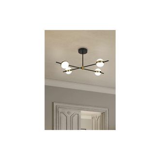 Mantra Plafonnier design, Lampe de plafond design Cuba par Mantra Noir en Metal, MANTRA