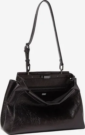Fendi Peekaboo Shoulder Bag - Black