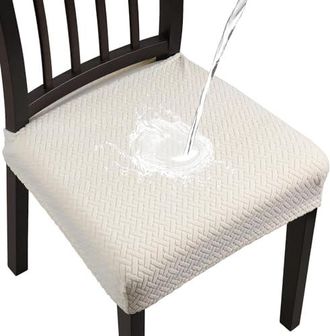Generic Lot de 6 housses de siège extensibles imperméables amovibles lavables et anti-poussière pour chambre à coucher, cuisine, hôtel, banquet
