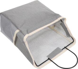 BESPORTBLE Praktischer Wand Organizer H&auml;ngender Aufbewahrungsbeutel aus Canvas Grau Platzsparender T&uuml;rh&auml;nger f&uuml;r Wohnzimmer und Schlafzimmer