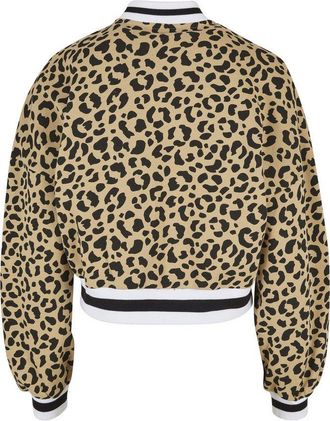 Urban Classics Strickfleecejacke Urban Classics Damen Ladies AOP Oversized College Sweat Jacket (1-St)