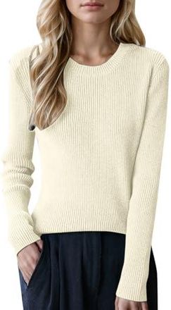 Generic sous Pull Femme Haut Thermique Femme sous Pull Thermique Femme Doux Glamour Cardigan R&eacute;tro Col Rond Boutonn&eacute; Tricot&eacute; Fin Top Slim Polyvalent Printemps