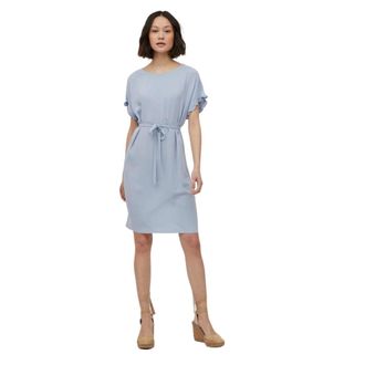 Vila Vila, Femme, Robes, Bleu, Taille: 40 FR W Moashly Boat Robe