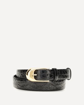 Khaite Dome leather Belt Female 85