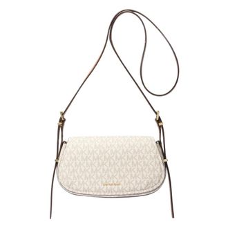 Michael Kors Lydia Small Signature Logo Crossbody Bag - - Bags - Damen - Beige - ONE SIZE