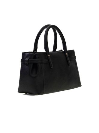 Guess Womens Satchel Bag Black Polyurethane - Satchel-Bags