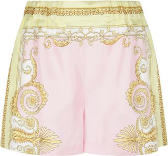 Versace Femme, Shorts, Multicolore, Taille: 38 FR Shorts &agrave; imprim&eacute; Barocco