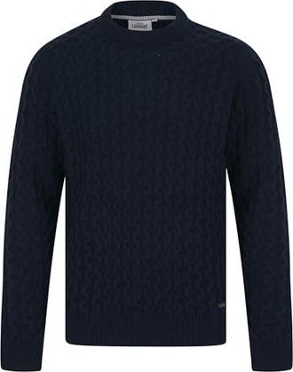 Tokyo Laundry Nonso Pull &agrave; col rond en laine m&eacute;lang&eacute;e &eacute;paisse pour homme, encre, XL