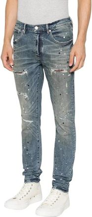 Purple Homme, Jeans, Bleu, Taille: W34 P001 Jean Skinny Taille Basse