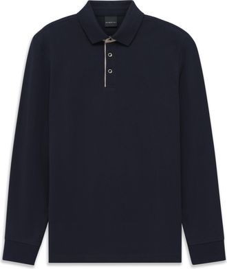 Bugatti Herren Polo Shirt Langarm 8130-15030E Modern Fit Baumwolle