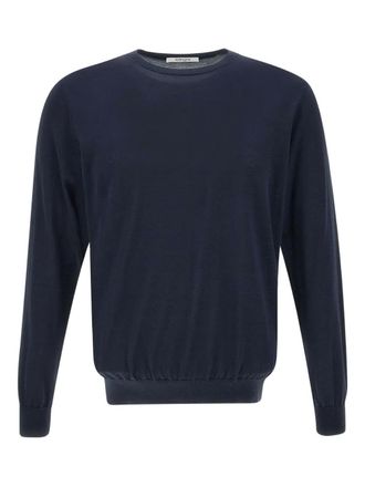 KANGRA pull à col ras de cou - Bleu