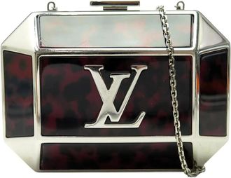 Louis Vuitton Crossbody Bags - LOUIS VUITTON CLUTCH-TASCHE AUS ACETAT IM SCHILDKR - Gr. unisize - in Silber - f&uuml;r Damen