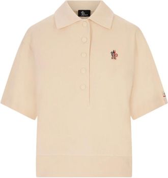 Moncler Femme, Tops, Beige, Taille: 38 FR SS Polo