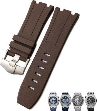 Generic YZCIS -28mm weiches Fluor Gummi -Uhrband für AP -Gurt Royal Oak Offshore Diving Water of Sports Watch Band