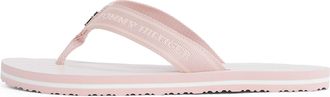 Tommy Hilfiger Damen Flip Flops Stripes Beach Sandal mit Logo, Rosa (Foggy Pink), 37