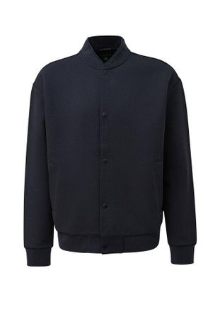 QS by s.Oliver Sweatjacke Sweatshirt Jacke College-Jacke aus Jersey