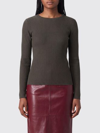 Max Mara S Max Mara Lang&auml;rmliger Pullover mit Rundhalsausschnitt und schmaler Passform