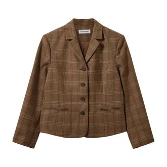 Sofie Schnoor Poppy Karierter Blazer - - Jackets - Damen - Braun - S
