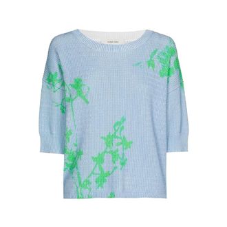 Marie M&eacute;ro Damen, Strickwaren, Blau, MGr&ouml;&szlig;e