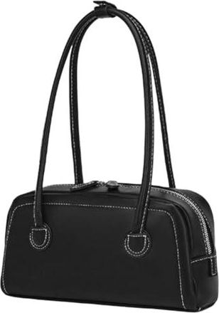 Generic Sac à main polyvalent en cuir synthétique grande capacité décontracté sac aisselles couleur solide élégant sac sous le bras sac de voyage fête sac à b