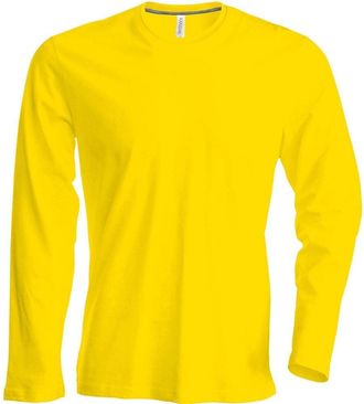 Kariban | K359 Herren T-Shirt Langarm, Größe:XXL, Farbe:Yellow
