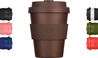 Ecoffee Cup Wiederverwendbarer umweltfreundlicher Kaffeebecher 180 ml 100 % pflanzliche Basis melaminfrei biologisch abbaubar spülmaschinen- mikrowellengeeignet R