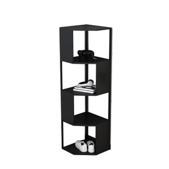 Generic 3/4-st&ouml;ckiges Eck-B&uuml;cherregal, kreatives unregelm&auml;&szlig;iges B&uuml;cherregal, aus Eisen, geeignet for die Aufbewahrung von B&uuml;chern, Fotoalben und Dekorationsge