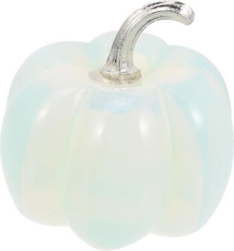 Luxshiny Kristall K&uuml;rbis Ornament Mini Dekorative Kristall K&uuml;rbis Skulptur f&uuml;r Home Office Herbst und Halloween Einzigartige Tischdekoration