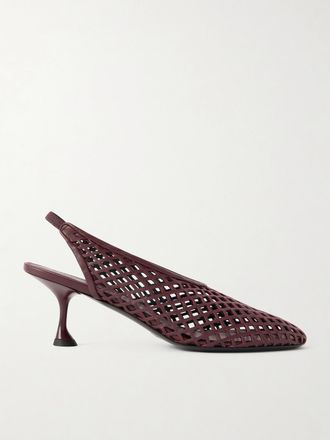 Proenza Schouler Escarpins &Agrave; Brides Arri&egrave;re En Cuir &Agrave; D&eacute;coupes Tee - Bordeaux