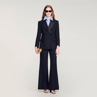 Sandro Smokingjacke mit Satinrevers