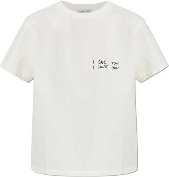 Anine Bing Femme, Tops, Beige, Taille: 36 FR Shelley T-shirt