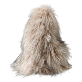 Dolce & Gabbana Femme, Accessoires, Beige, Taille: 58 CM Chapeau Seau Femme Beige Fourrure Acrylique