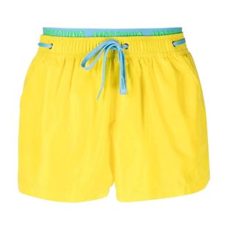Moschino Herren Badebekleidung Logato Groffato - - Swimwear - Herren - Gelb - 2XL