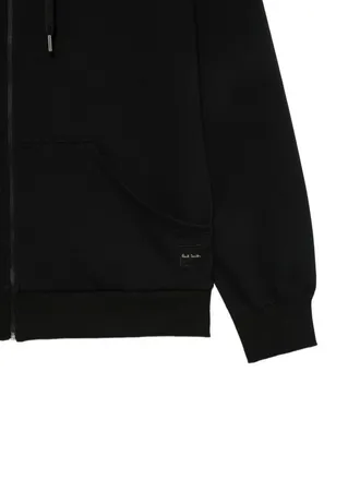 Paul Smith Zip-Through Hoodie - Black