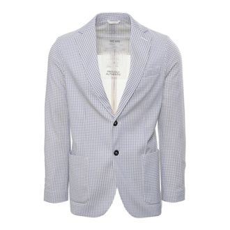 Circolo 1901 Homme, Vestes, Bleu, Taille: L Veste Pied de Poule