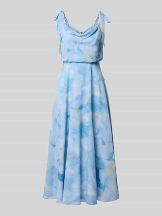 Jake*s Knielanges Cocktailkleid mit floralem Allover-Print