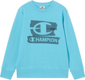 Champion Legacy Jungen Graphic Full Zip Sweatshirt, L, Hellblau, hellblau, L