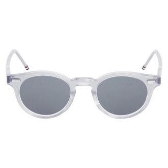 Thom Browne Lunettes de soleil rondes en ac&eacute;tate - unisex - Accessoires - Blanc - Taille: 45 MM