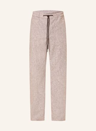 Alberto Chino Luis Wide Fit Mit Leinen braun
