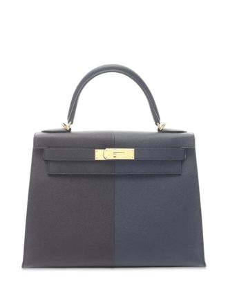 Herm&egrave;s 2022 Epsom Kelly II Sellier 28 handbag - Noir
