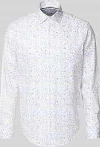 Christian Berg Regular Fit Business-Hemd aus Baumwolle mit Kentkragen