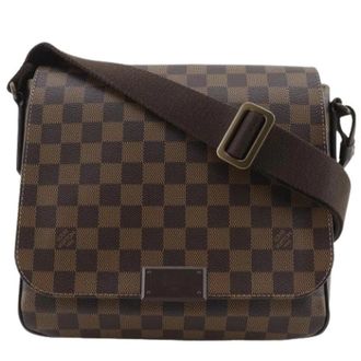 Louis Vuitton Pre-owned District PM Damier Canvas Umh&auml;ngetasche - - Pre-owned - Herren - Braun - ONE SIZE