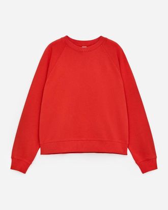 Arket Frottee-Sweatshirt -Rot