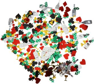 BESPORTBLE DOITOOL Poker-Thema-konfetti f&uuml;r -Party-deko Tischdeko-konfetti Wiederverwendbares Pailletten-konfetti f&uuml;r Einladungen Karten und Bastelprojekte