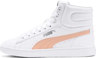 Puma Puma Mädchen Vikky V2 Mid Sl Jr Sneaker, Weiß White-Peach Parfait Silver-Gray Violet 02