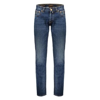 Moorer Klassische Denim Jeans mit Metall-Details - - Jeans - Herren - Blau - W30